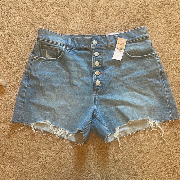 LOFT | Shorts | Nwt Loft High Rise Cut Off Shorts | Poshmark